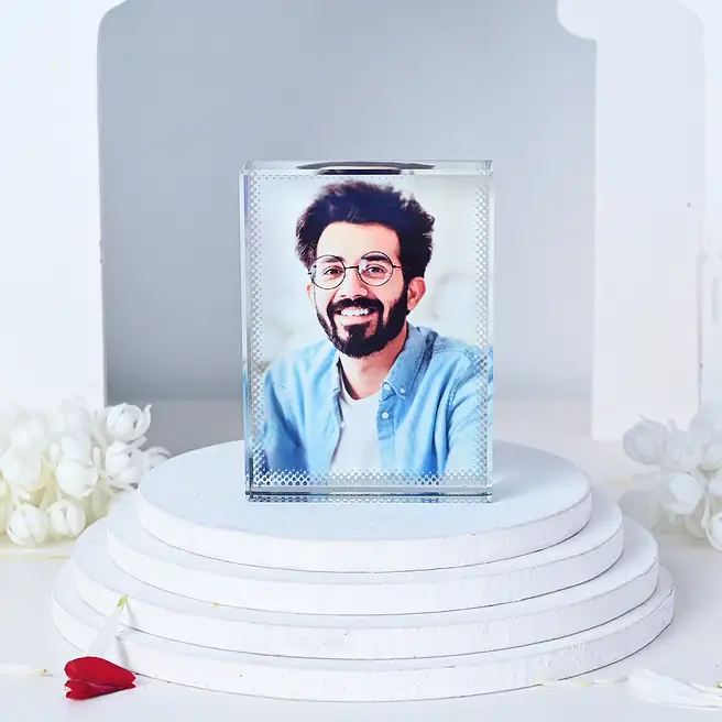 Personalised Love Crystal Photo Frame bahrain | Gift Personalised Love ...
