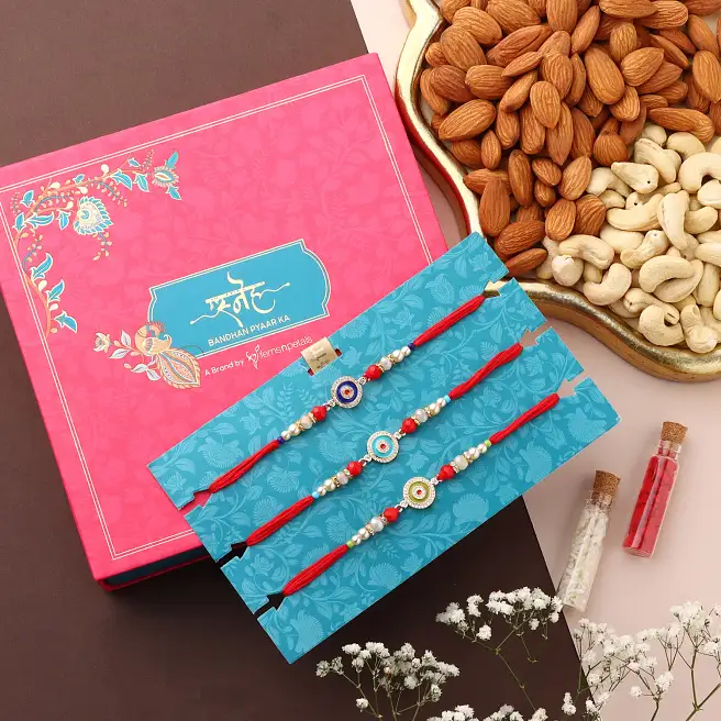 Sneh Spiritual Evil Eye Rakhi Set & Dry Fruits canada | Gift Sneh ...
