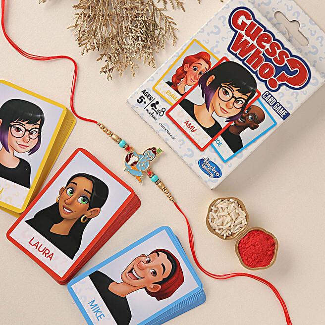 Sneh Bal Krishna Kids Rakhi and Hasbro Guess Who Card Game greece ...