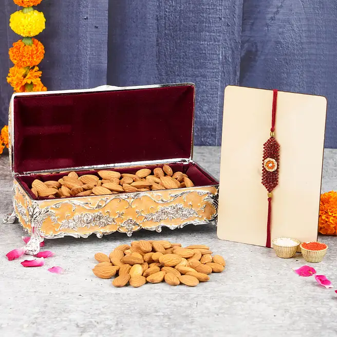 Premium Almonds In Regal Silver Box kenya | Gift Premium Almonds In ...