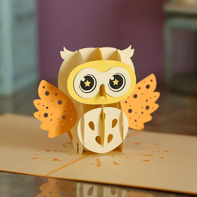 Buy/Send Owl Pop Up Greeting Card Online- FNP
