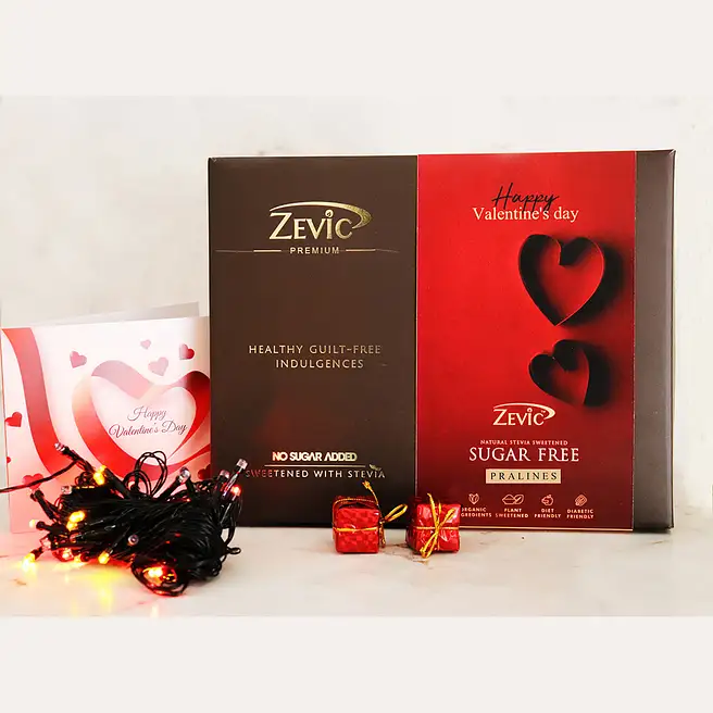 Buy/Send Sugar Free Pralines & Truffles V-Day Hamper Online- FNP