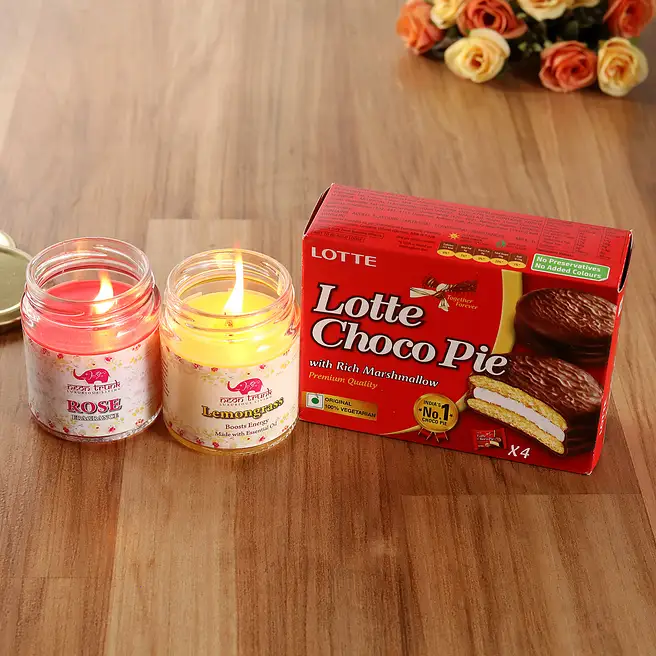 Buy/Send Choco Pie & Assorted Jar Candles Online- FNP