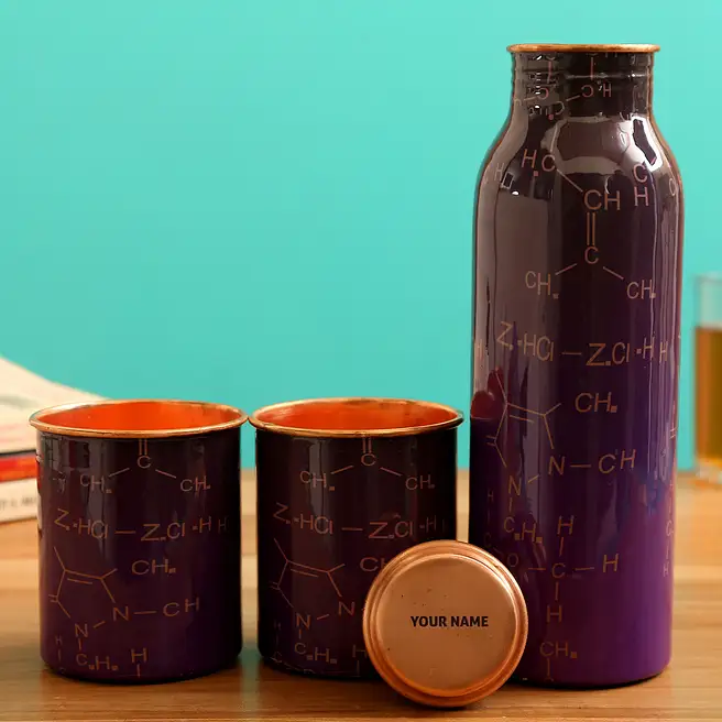 Buy/Send Personalised Chemistry Formula Print Water Bottle With 2 ...