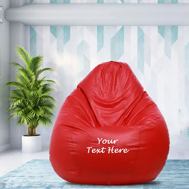 Buy/Send Personalised Message Tan Bean Bag Cover Online- FNP