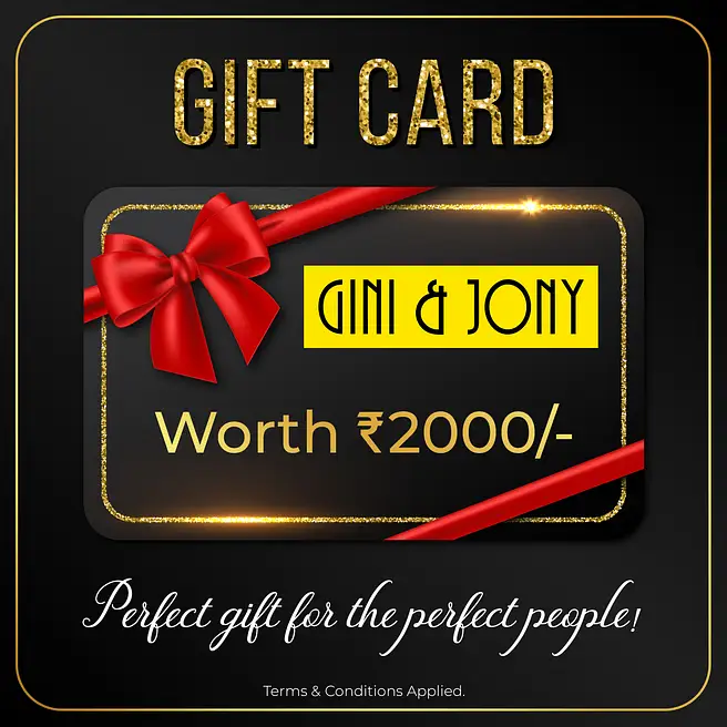 Buy/Send Gini & Jony Gift Card- 2000 Rs Online- FNP