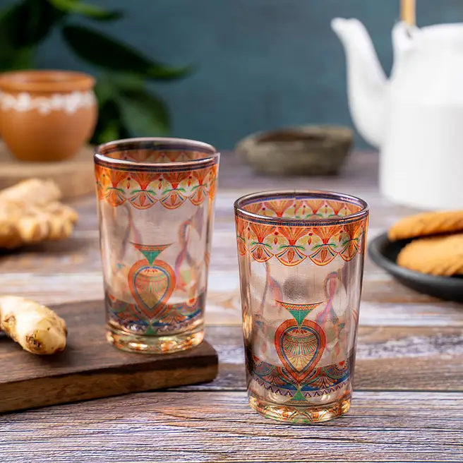 Buy/Send Kolorobia Sylvan Egyptian Chai Glass- Set Of 2 Online- FNP
