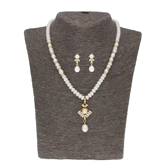 Buy/Send Yashvi Pearl Necklace Set Online- FNP