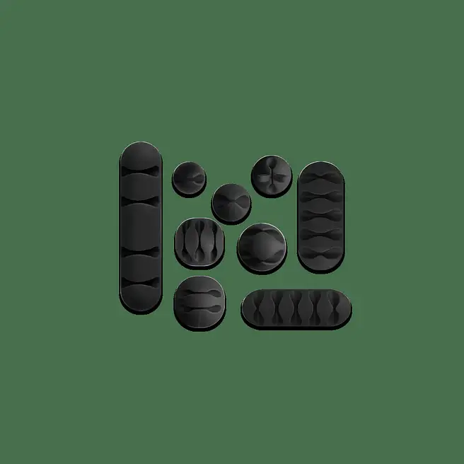 Buy/Send Rounded Clip-on Cable Sticker Black - Set of 9 Online- FNP