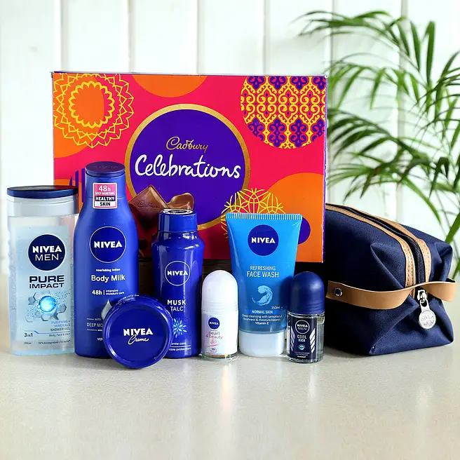 Buy/Send Nourishing Nivea Family Combo & Cadbury Celebrations Online- FNP