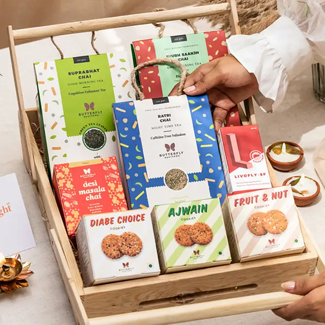 Buy/Send Chai & Cookies with Wellness Pack Online- FNP