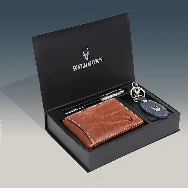 Buy/Send Tan Wallet Combo Gift Box Online- FNP