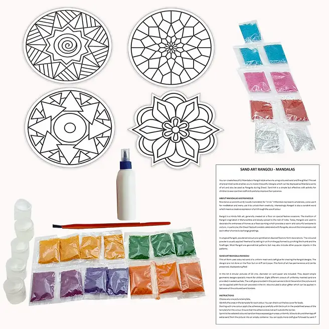 Buy/Send Toykraft Sand Art Rangoli Mandalas Gift Kit Online- FNP
