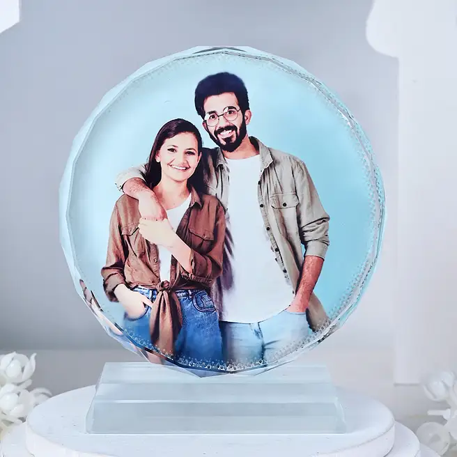 Buy/Send Personalised Crystal Photo Frame Online- FNP