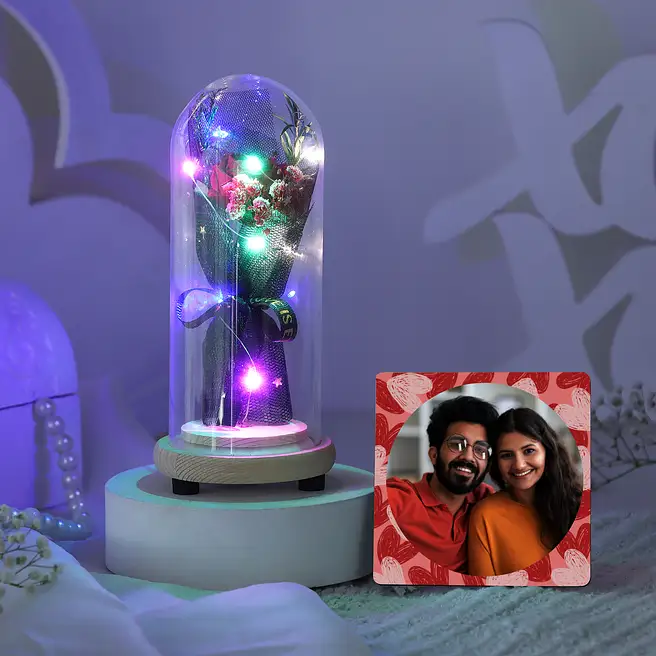 Buy/Send Personalised Table Top N Decor Combo Online- FNP