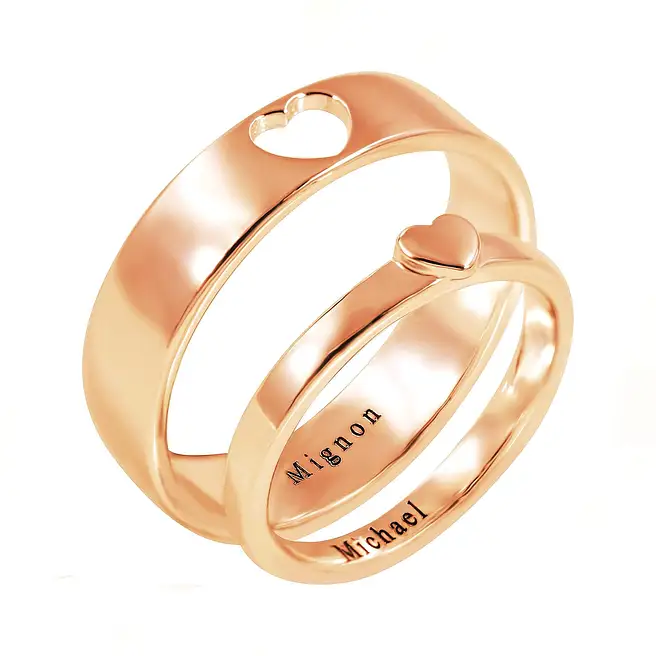 Buy/Send Personalised Couple Heart Ring Set Online- FNP