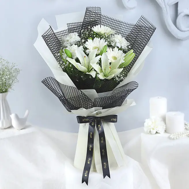 Buy/Send White Bloom Whispers Online- FNP