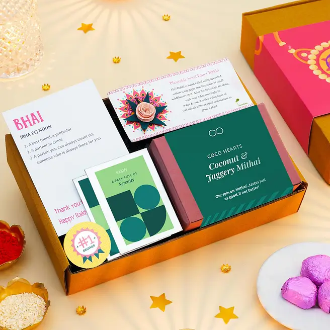 Buy/Send Green Celebration Rakhi Box Online- FNP