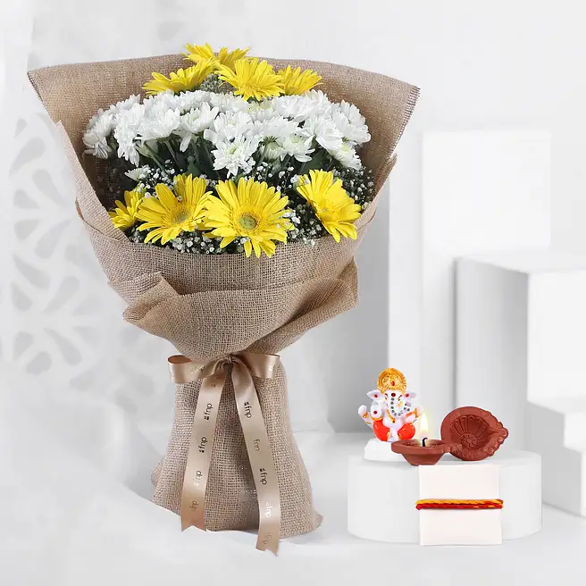 Buy/Send Daisy and Gerbera Diwali Blessings Online- FNP