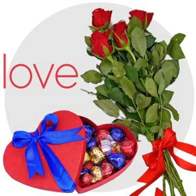 Roses & Chocolates Classic Valentine Hamper nepal | Gift Roses ...