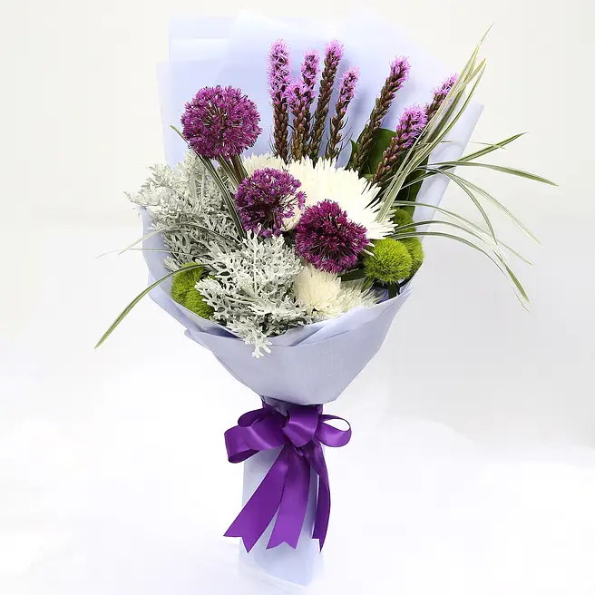 Enchanting Delistar and Liatris Mixed Bouquet singapore | Gift ...