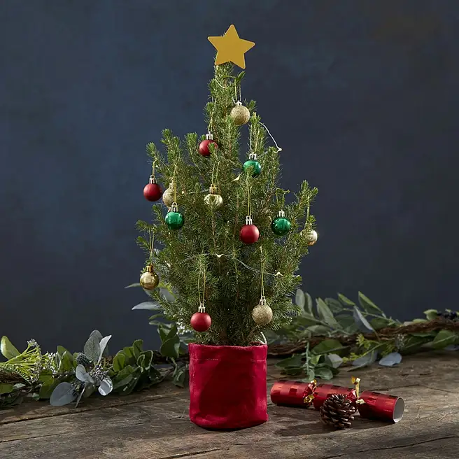 Letterbox Golden And Red Christmas Tree uk | Gift Letterbox Golden And ...