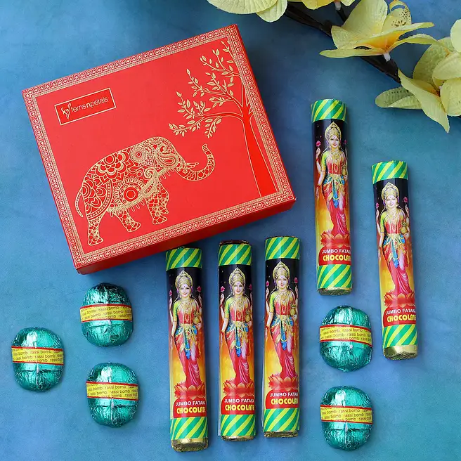 Jumbo & Rassi Bomb Shaped Diwali Chocolate Box usa | Gift Jumbo & Rassi ...