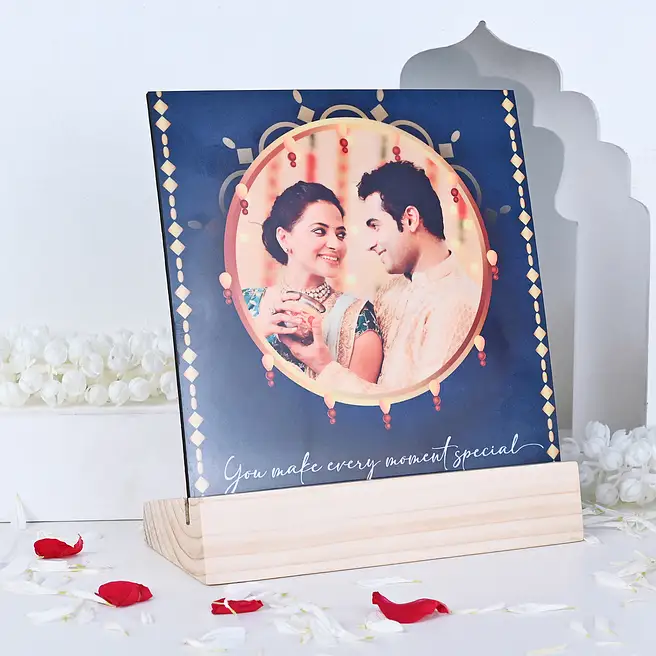 Personalised Love Photo Stand usa | Gift Personalised Love Photo Stand- FNP