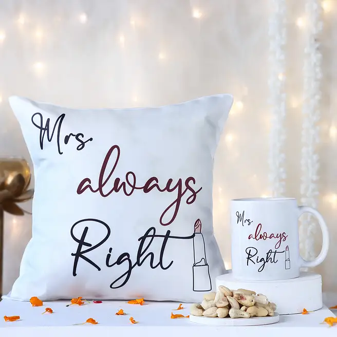 Mrs. Always Right Karwachauth Gift Goodies usa | Gift Mrs. Always Right ...